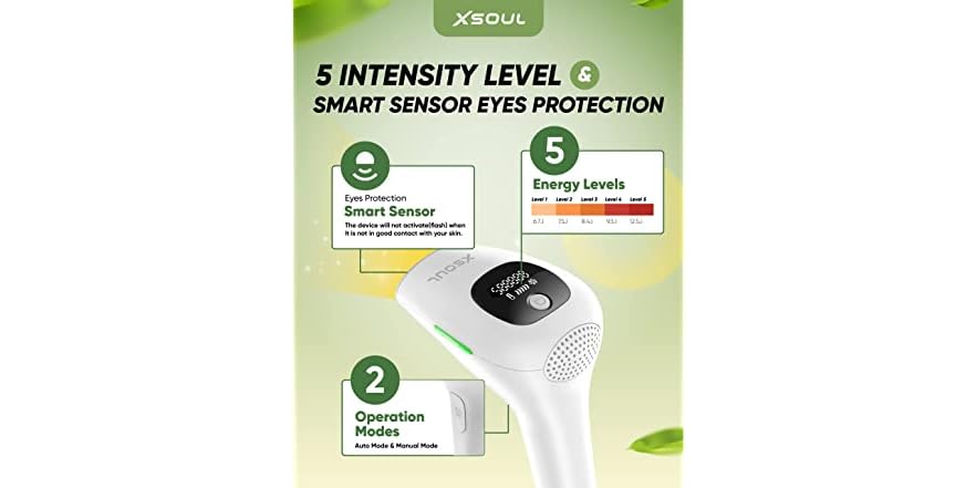 XSOUL IPL Permanent Hair Removal Device