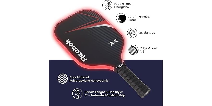 Reebok - LED Pickleball Set for 2