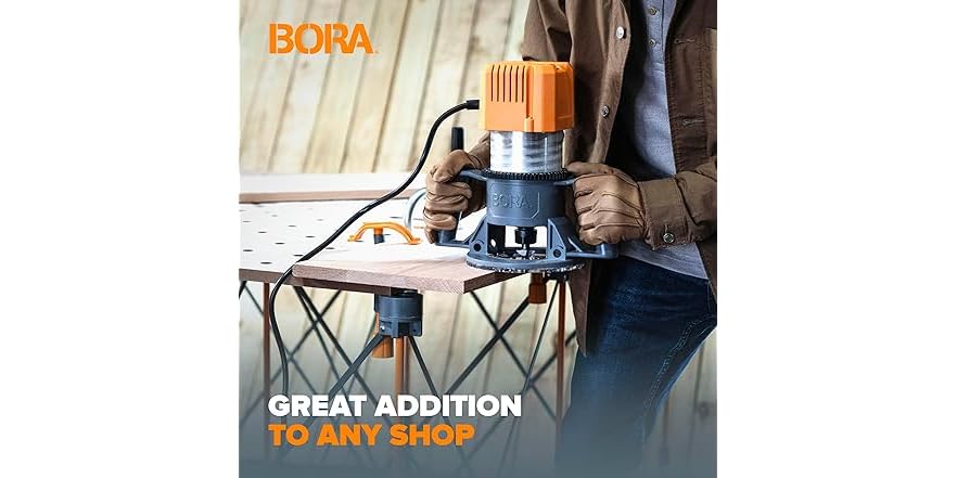 BORA PM-6250 3.25HP Soft-Start Fixed Base Router