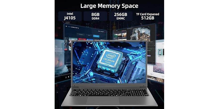 SGIN SGIN 17" Laptop, 8GB RAM 256GB SSD Notebook, 17 Inch La (Open Box)