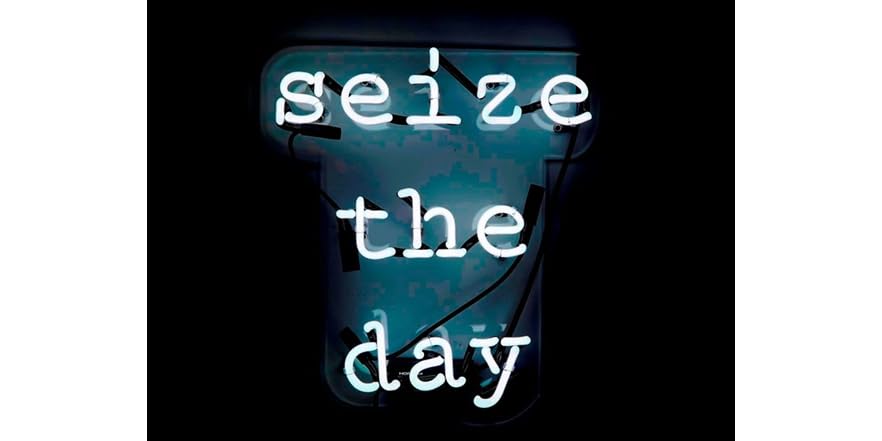 Oliver Gal 'Seize the Day' Neon Sign