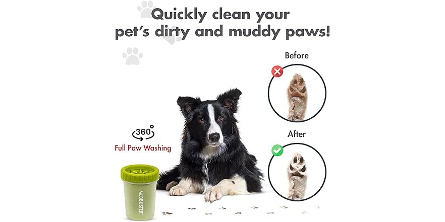 Dexas MudBuster Portable Dog Paw Cleaner