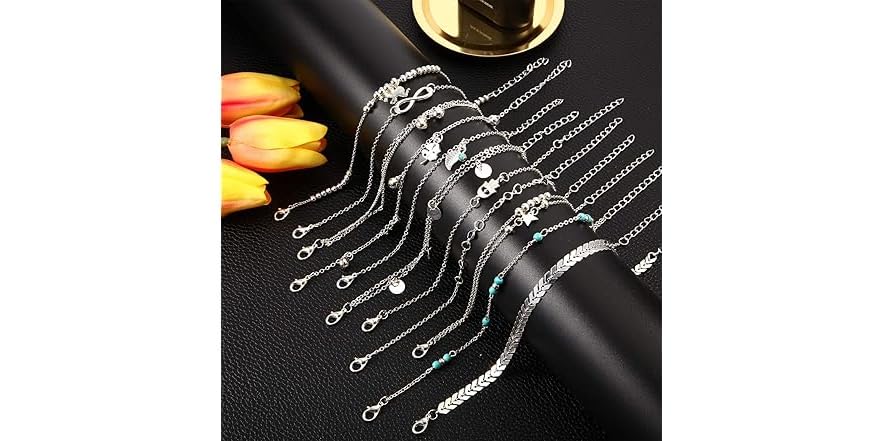 24 Pieces Ankle Bracelet Ankle Chains