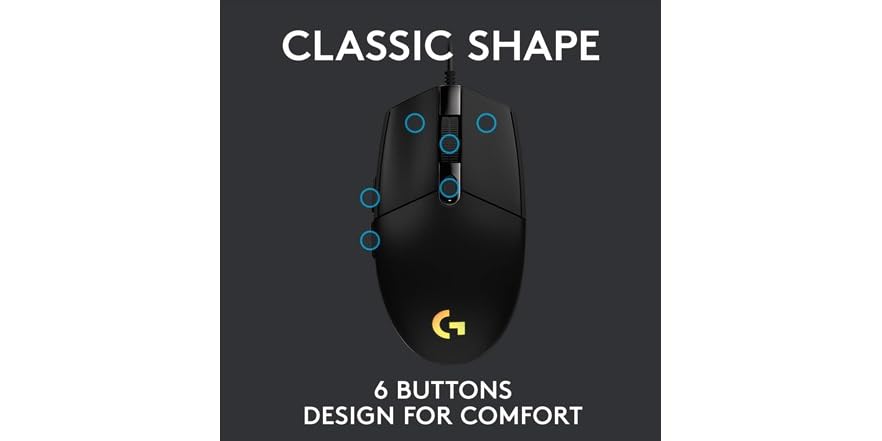 Logitech G203 Wired Gaming Mouse