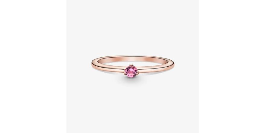 PANDORA Pink Solitaire Ring