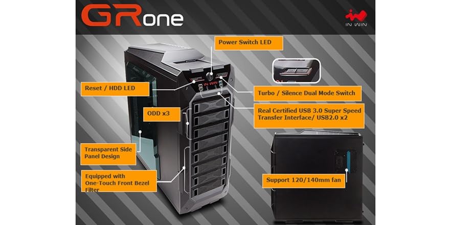 IN WIN GRone Full Tower Computer Case