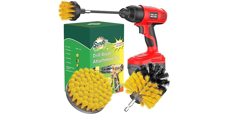 SCRUBIT Drill Brush Attachment Set