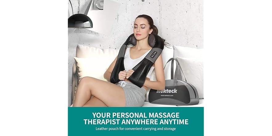 Nekteck Shiatsu Neck Massager (Open Box)