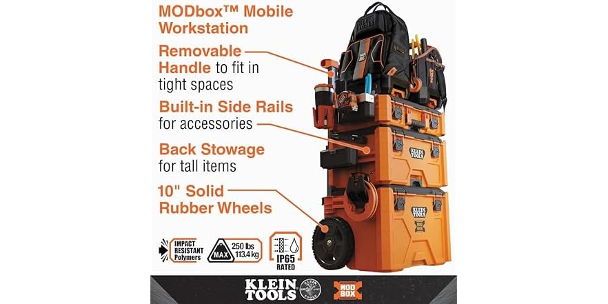Klein Tools 54802MB MODbox Rolling Tools Box