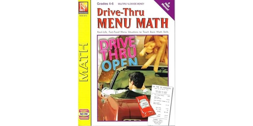 Drive-Thru Menu Math, Grades 4-6