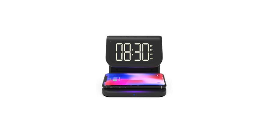 Purerize UV Wireless Charging Alarm Clock