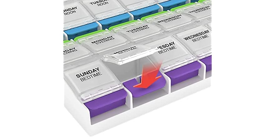 EZY DOSE Push-Button Medtime Planner