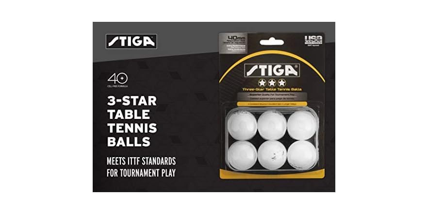 Stiga 3 Star Table Tennis Balls
