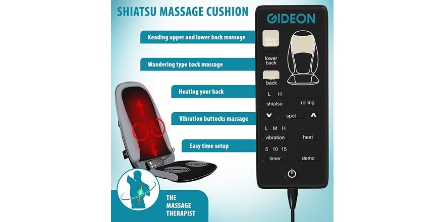 Gideon Shiatsu Massage Accessories