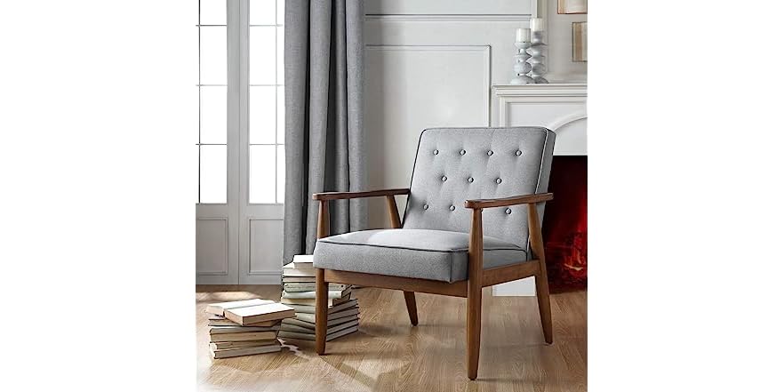 Ball & Cast Tufted Fabric Accent Chair