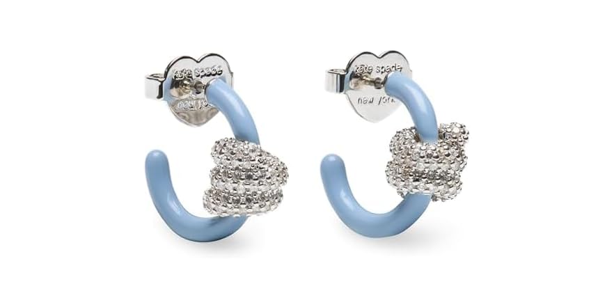 Kate Spade New York Rope & Knot Pave Huggies