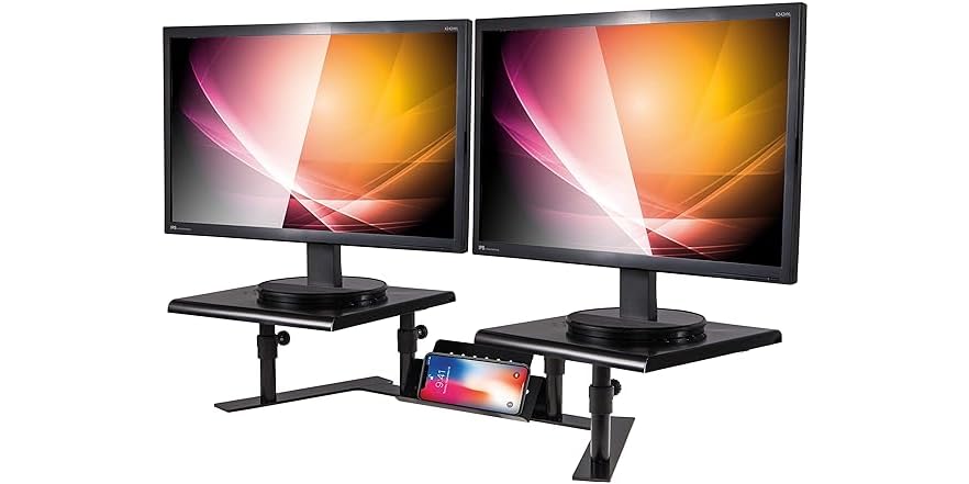 Allsop 31883 Metal Art ErgoTwin Dual Monitor Stand