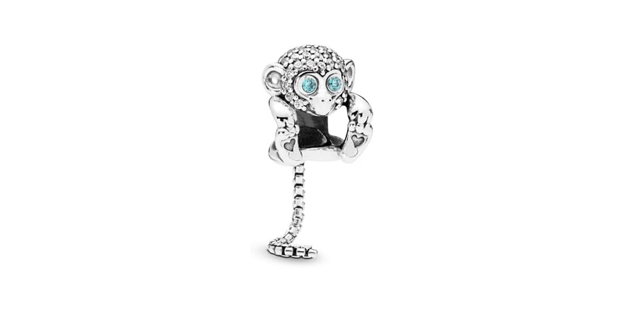 PANDORA Sparkling Monkey Charm