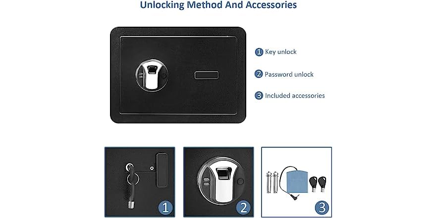 INVIE Biometric Safe Box