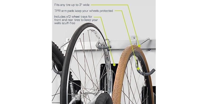 Delta Cycle Garage Bike Rack Wall Mount (4-Bike)