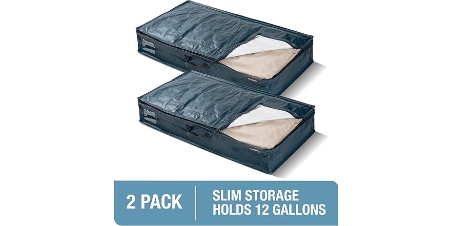 CleverMade 2PK Storage Slide Bags - 46L