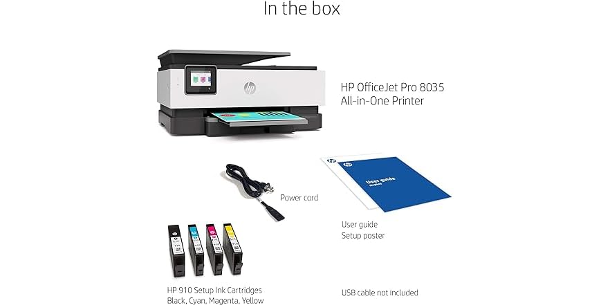 HP OfficeJet Pro 8035e All-in-One Wireless Printer (Open Box)