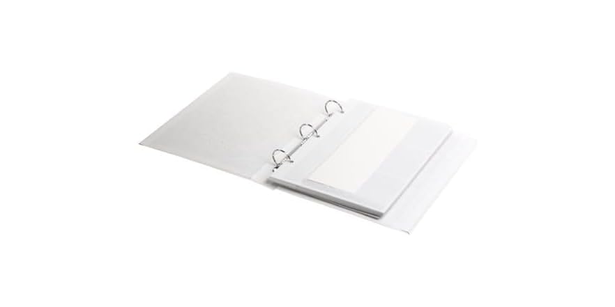 Photo Album, 3-Ring Bi-Directional, White
