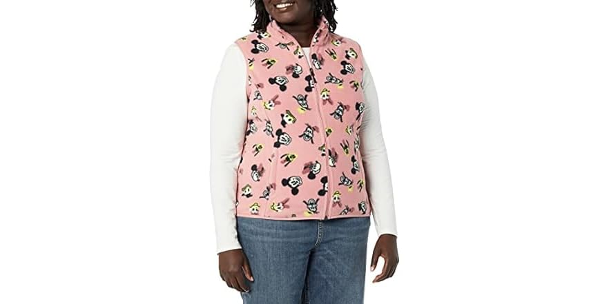 Amazon Women's Disney Logo Fleece Vest
