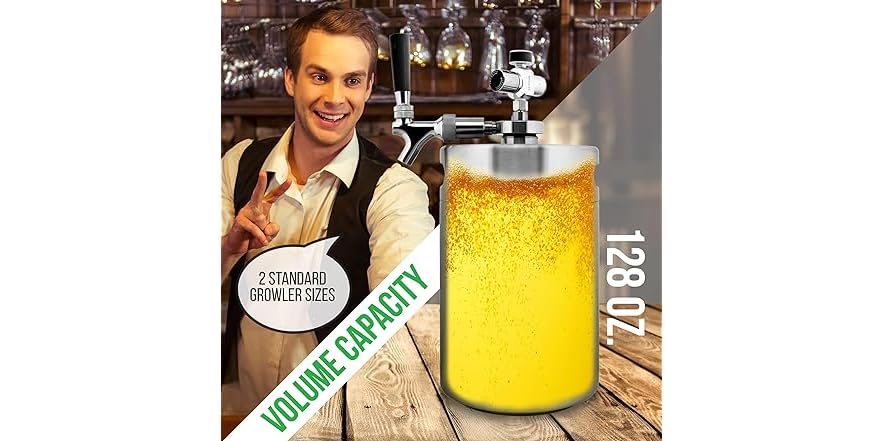 NutriChef Pressurized Growler Tap System