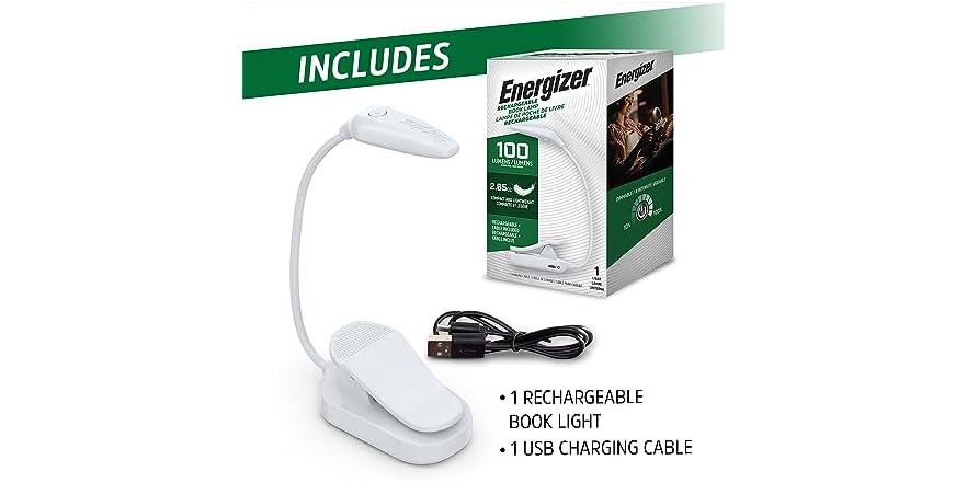 Energizer Rechargeable LED Book Light Fl