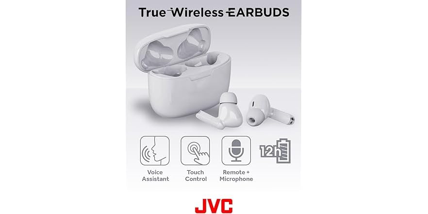 (NEW) JVC Ultra Compact True Wireless Earbuds