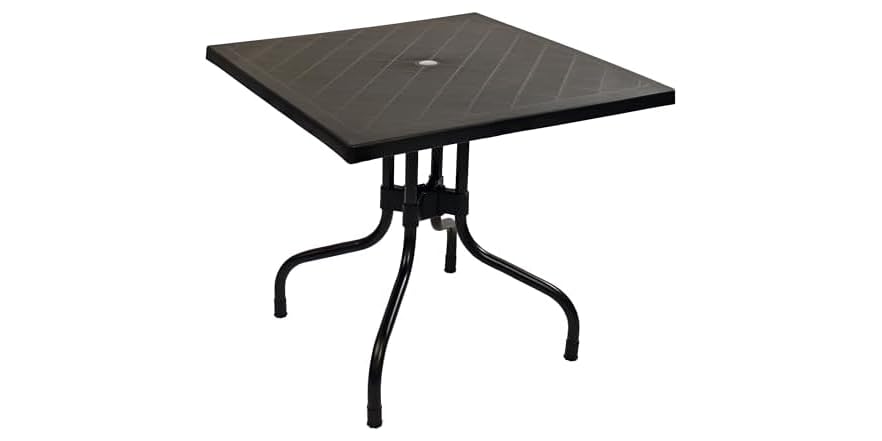 Sunnydaze Plastic Top Outdoor Dining Table