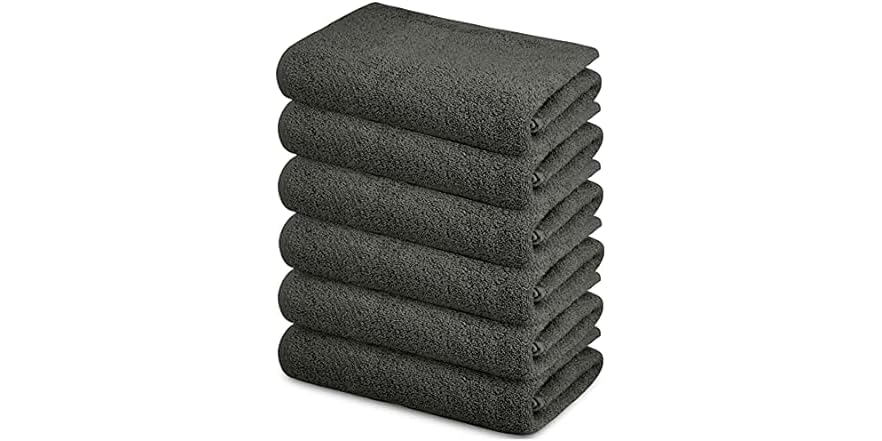 Simply Lofty 6 Pack Cotton Bath Towel - 22"x44"