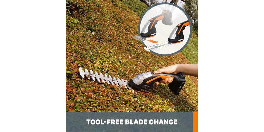 WORX 20V Cordless Shear Shrubber Trimmer