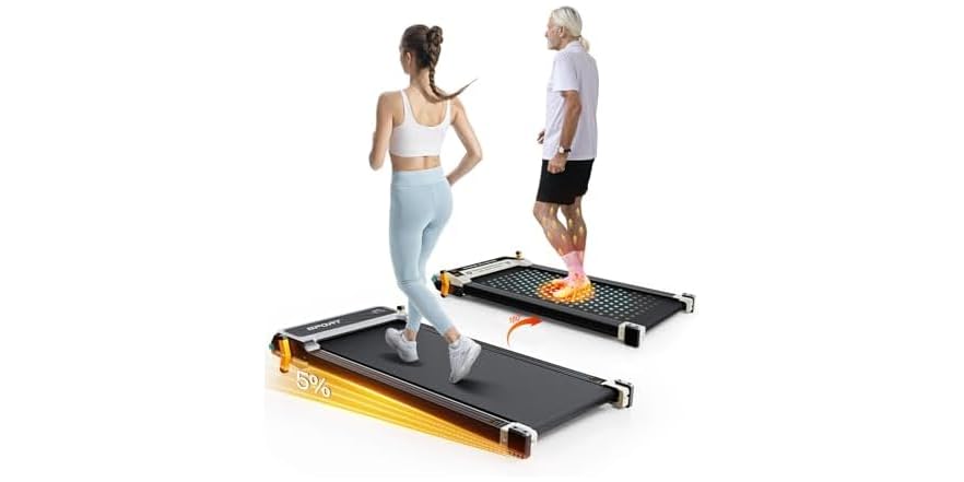 AKLUER 2-in-1 Foot Massage Treadmill