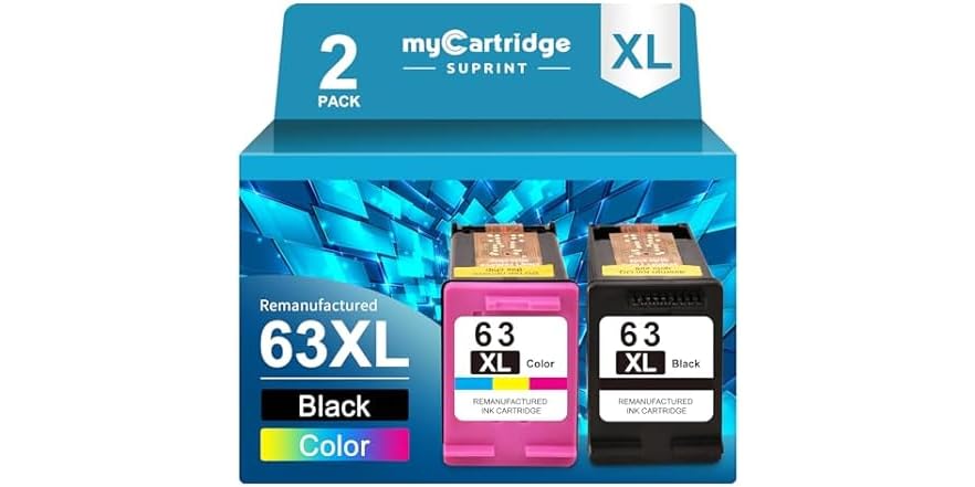 2 Pack 63XL Ink Cartridges