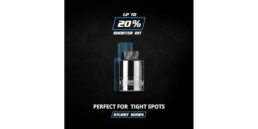 Capri Tools 10 mm M10 Stubby XZN Triple Square Bit Socket