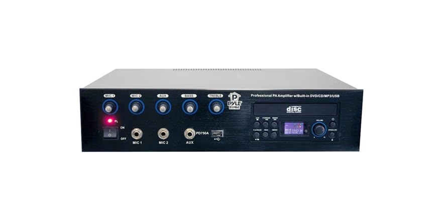 Professional PA Amplifier with DVD/CD/MP3/USB