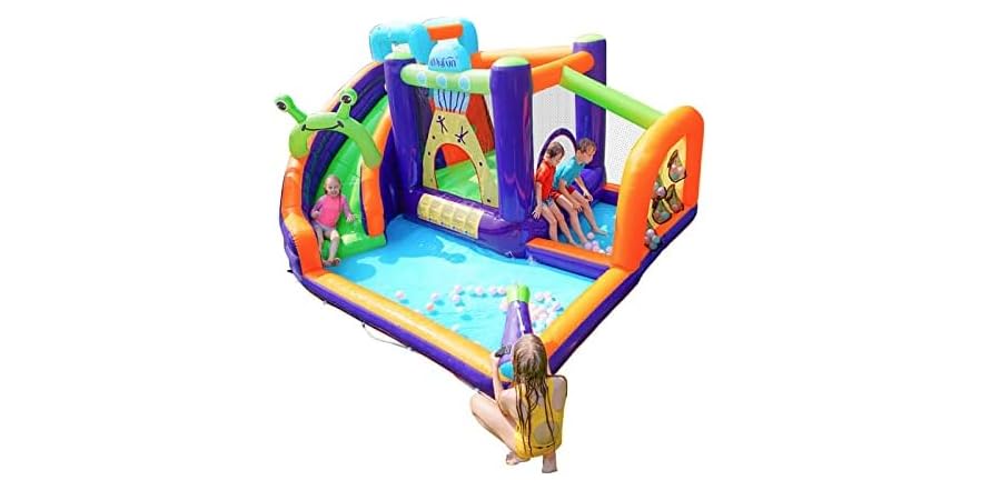 Alien Theme Inflatable Bounce House