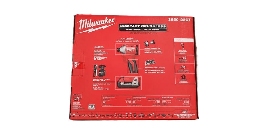 Milwaukee 3650-22CT M18 18V 1/4 in Impact Kit