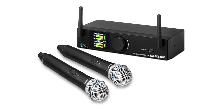 (NEW) Samson Concert XD2 2-Ch Digital Wireless Handheld System (Open Box)