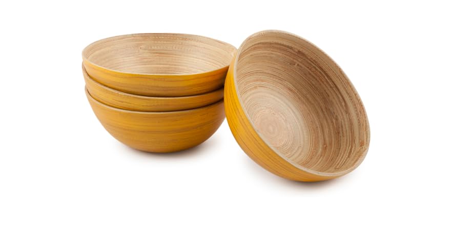 4 Modern Round Bowl Set