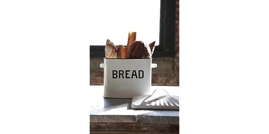 Creative Co-Op Farmhouse Bread Box
