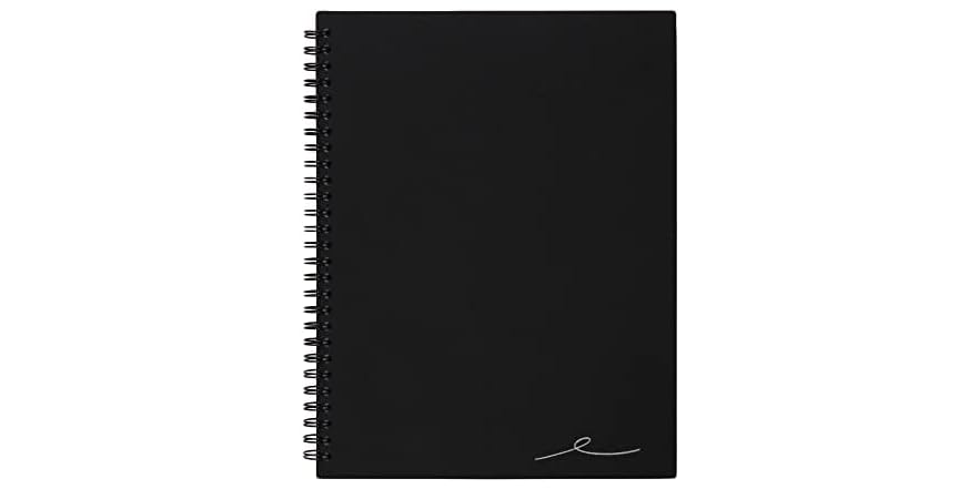 Office Depot Wirebound Notebook, Black