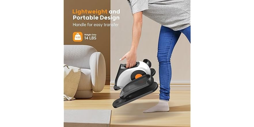 HitGo 2-in-1 Under Desk Elliptical