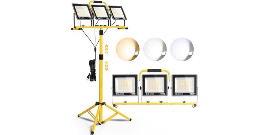 31000 Lumen LED Work Lights with Stand
