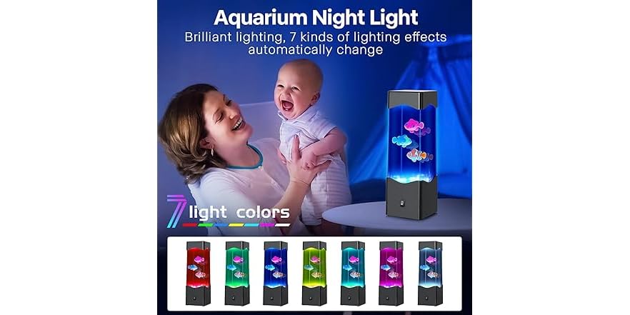Fish Tank Lamp, USB Powered Aquarium Night Light