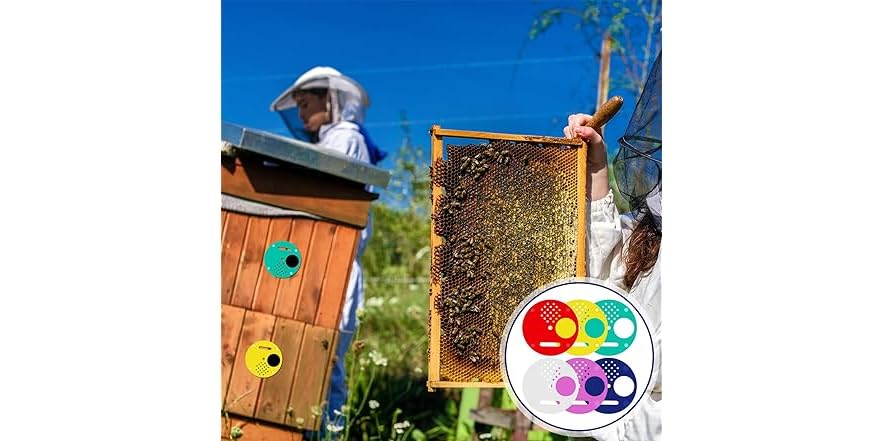 60 Pcs Bee Hive Box Entrance Gate