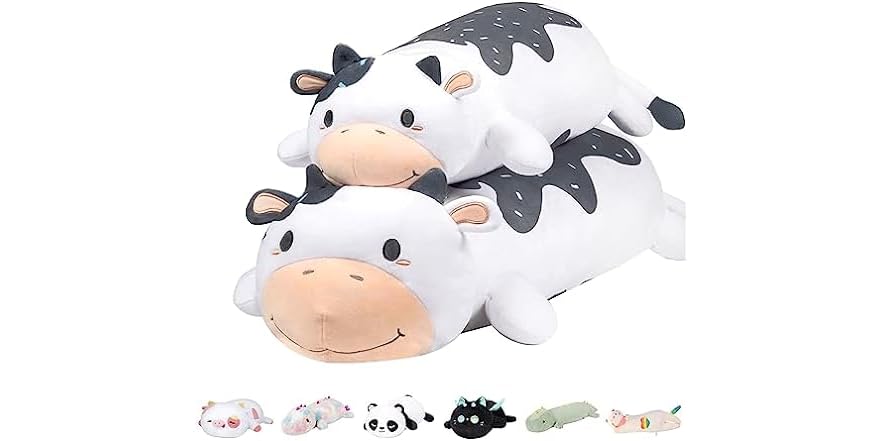 Mewaii Cow Plush Body Pillow - 35" Kawaii Cow