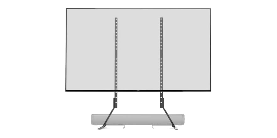 Amazon Basics Universal TV Stand, Black - Height Adjustable up to 77"/80 bs
